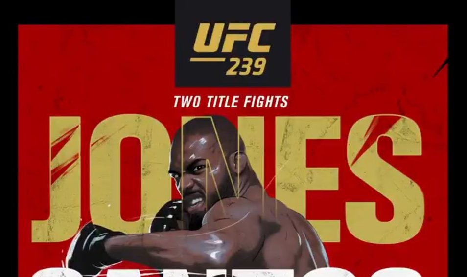 Oficjalny plakat hitowej gali UFC 239: Jones vs. Santos | MMAROCKS
