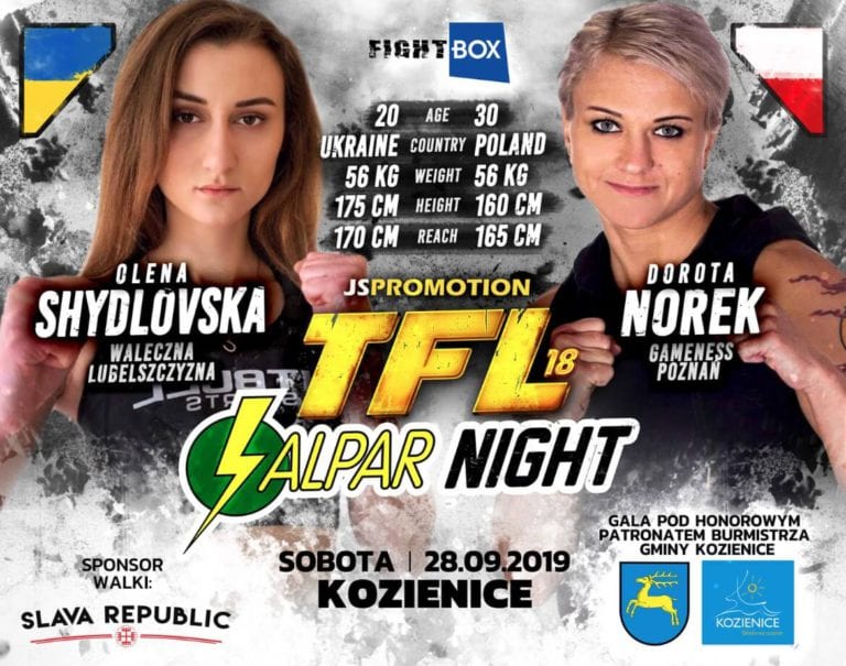 Olena Shydlovska vs Dorota Norek na gali TFL 18 w Kozienicach | MMAROCKS