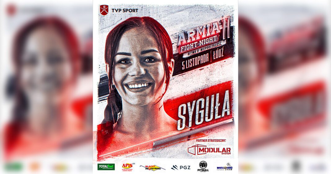 Klaudia Syguła po raz czwarty w tym roku zawalczy w klatce Armia Fight ...