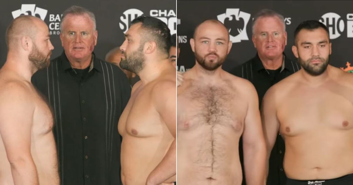 Adam Kownacki i Ali Eren Demirezen twarzą w twarz na ważeniu przed ... Adam Kownacki i Ali Eren Demirezen twarzą w twarz na ważeniu przed ...