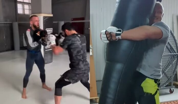 Szybkość na tarczach i trening z manekinem. Mamed i Pudzian szykują się ...