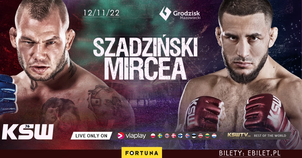 Gracjan Szadziński wraca do klatki na gali KSW 76. Rywalem doświadczony ...