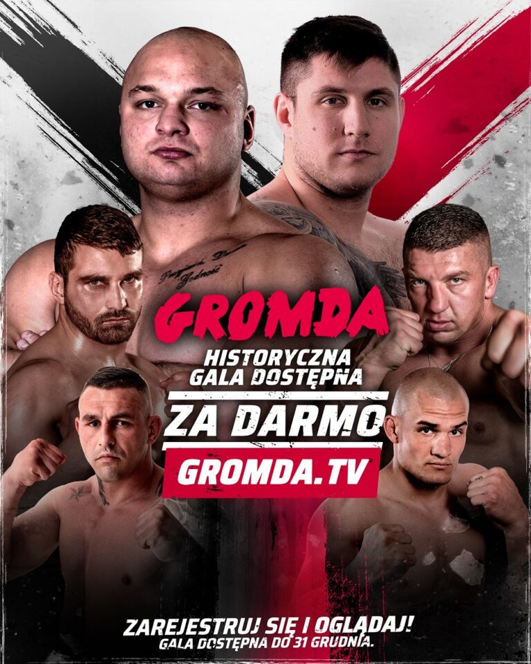 Historyczna gala GROMDA 1 za darmo na GROMDA.tv | MMAROCKS