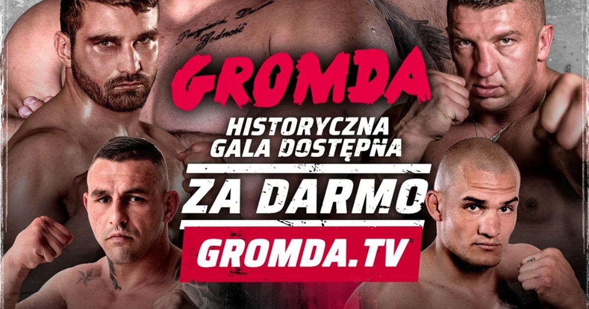 Historyczna gala GROMDA 1 za darmo na GROMDA.tv | MMAROCKS