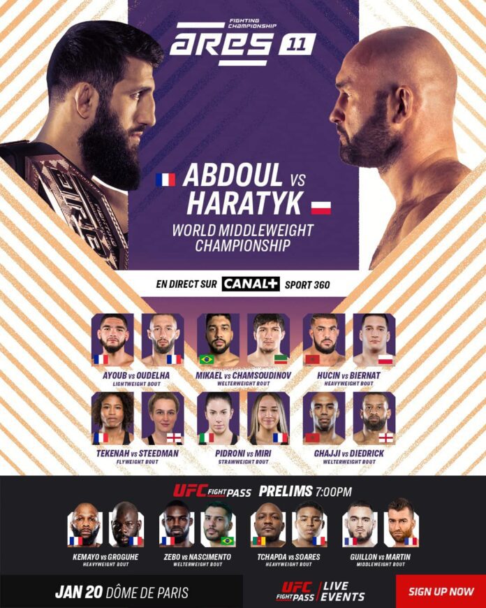 Ares FC 11: Abdoul vs Haratyk - karta walk, transmisja i zapowiedź gali | MMAROCKS