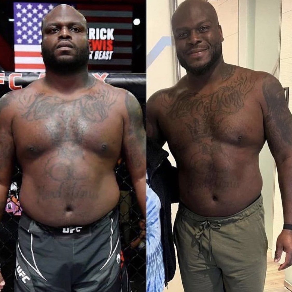 Chudsza wersja Derricka Lewisa przed walką z Sergeyem Spivakiem na UFC ...