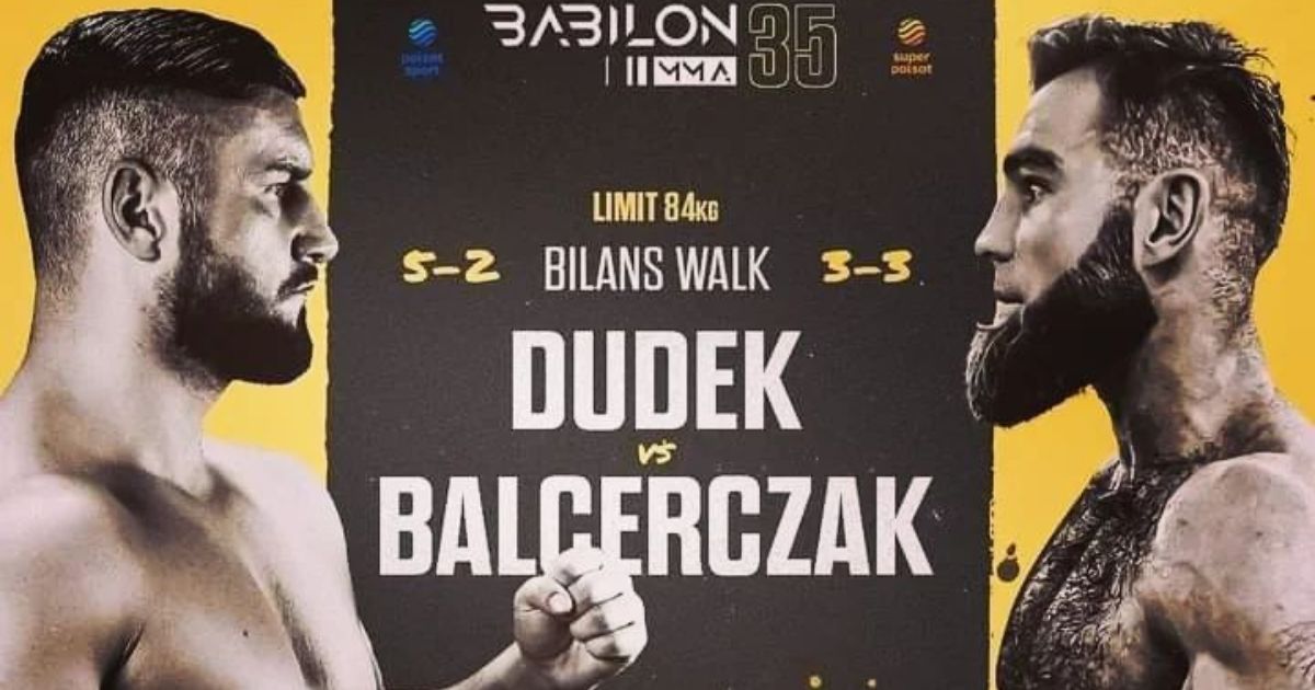 Adrian Dudek zmierzy się z Michałem Balcerczakiem na gali Babilon MMA ...