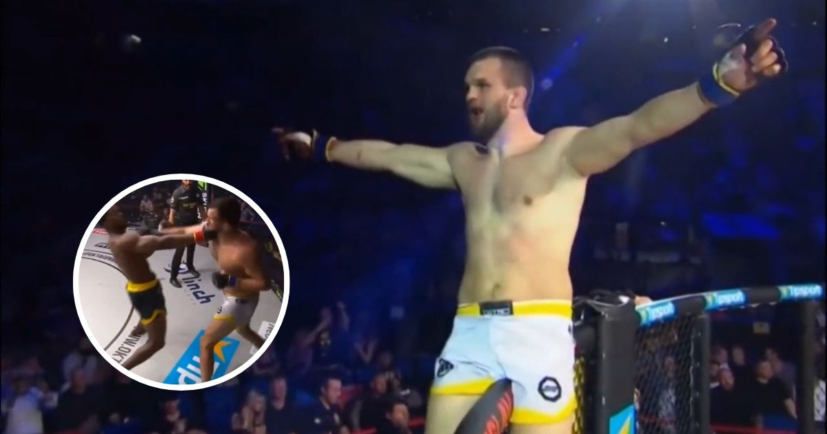 Mateusz Strzelczyk brutalnie nokautuje rywala na Oktagon 41 | MMAROCKS