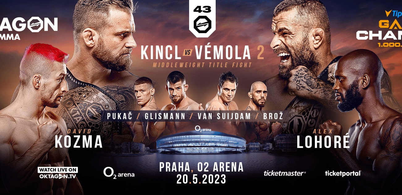 OKTAGON 43: Kincl vs Vemola 2 - karta walk z udziałem Bryczka i Legierskiego | MMAROCKS