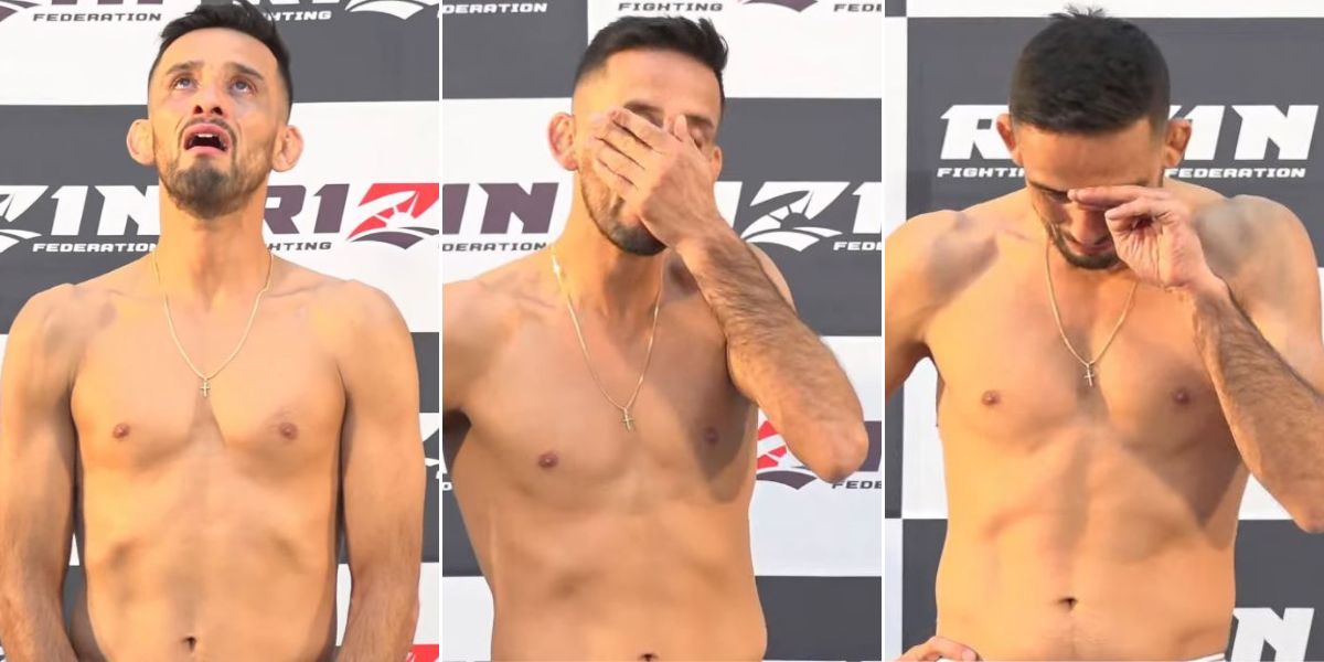 Dramat na ważeniu przed RIZIN 43 - zapłakany Kleber Koike Erbst ... Dramat na ważeniu przed RIZIN 43 - zapłakany Kleber Koike Erbst ...