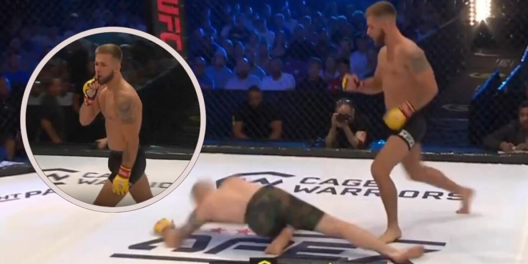 Jimmy Quinn debiutuje w MMA najszybszym nokautem w historii Cage ...