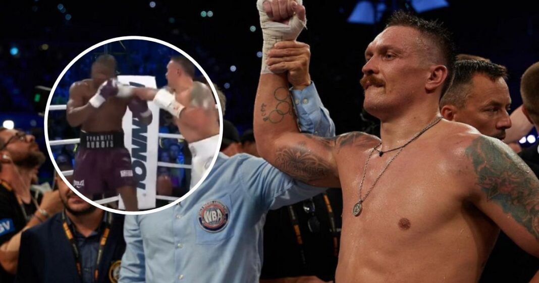 Oleksandr Usyk broni pasy nokautując Daniela Dubois na gali we ...