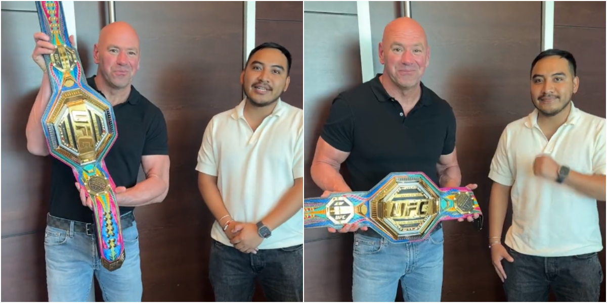 Dana White prezentuje specjalny pas mistrzowski UFC dla Alexy Grasso ...