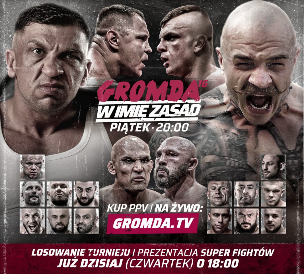 GROMDA 16: Ważenie oraz losowanie turnieju przed galą na żywo od 18:00 ...