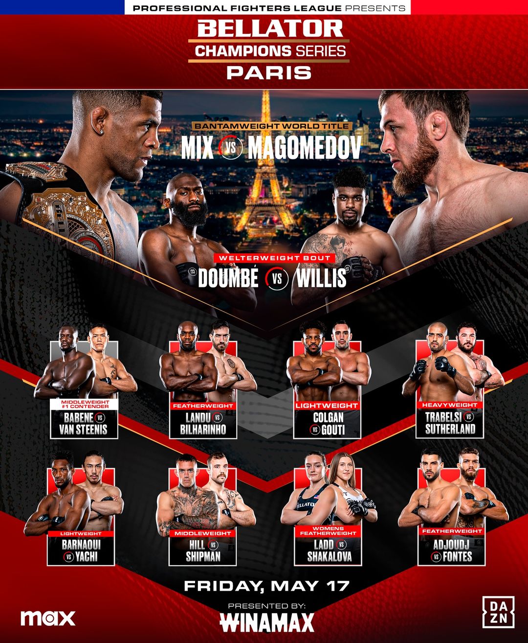Bellator Champions Series: Paris - wyniki gali | MMAROCKS
