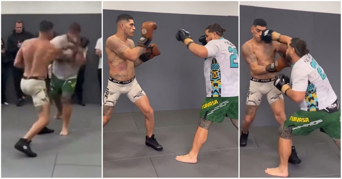 Ciężki "Poatan". Migawka ze sparingu Alexa Pereiry z Taiem Tuivasą ...