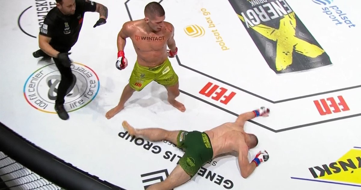 Świetna walka wieczoru FEN 57! Damian Rzepecki znokautował Marcina ...