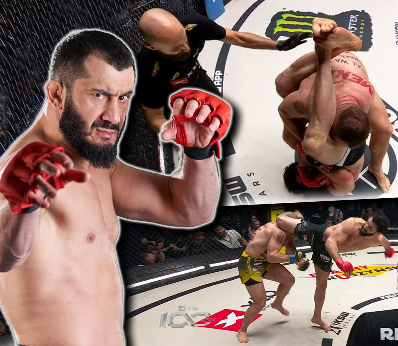 Mamed Khalidov poddał Adriana Bartosińskiego! Balacha w wykonaniu ...