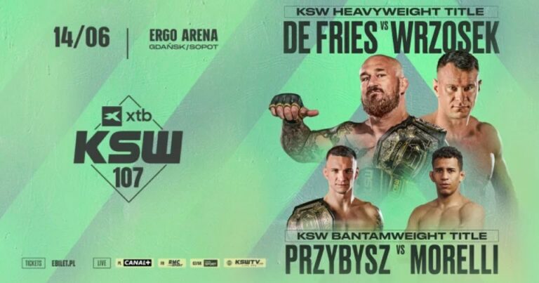 XTB KSW 107: De Fries vs Wrzosek - wyniki gali | MMAROCKS