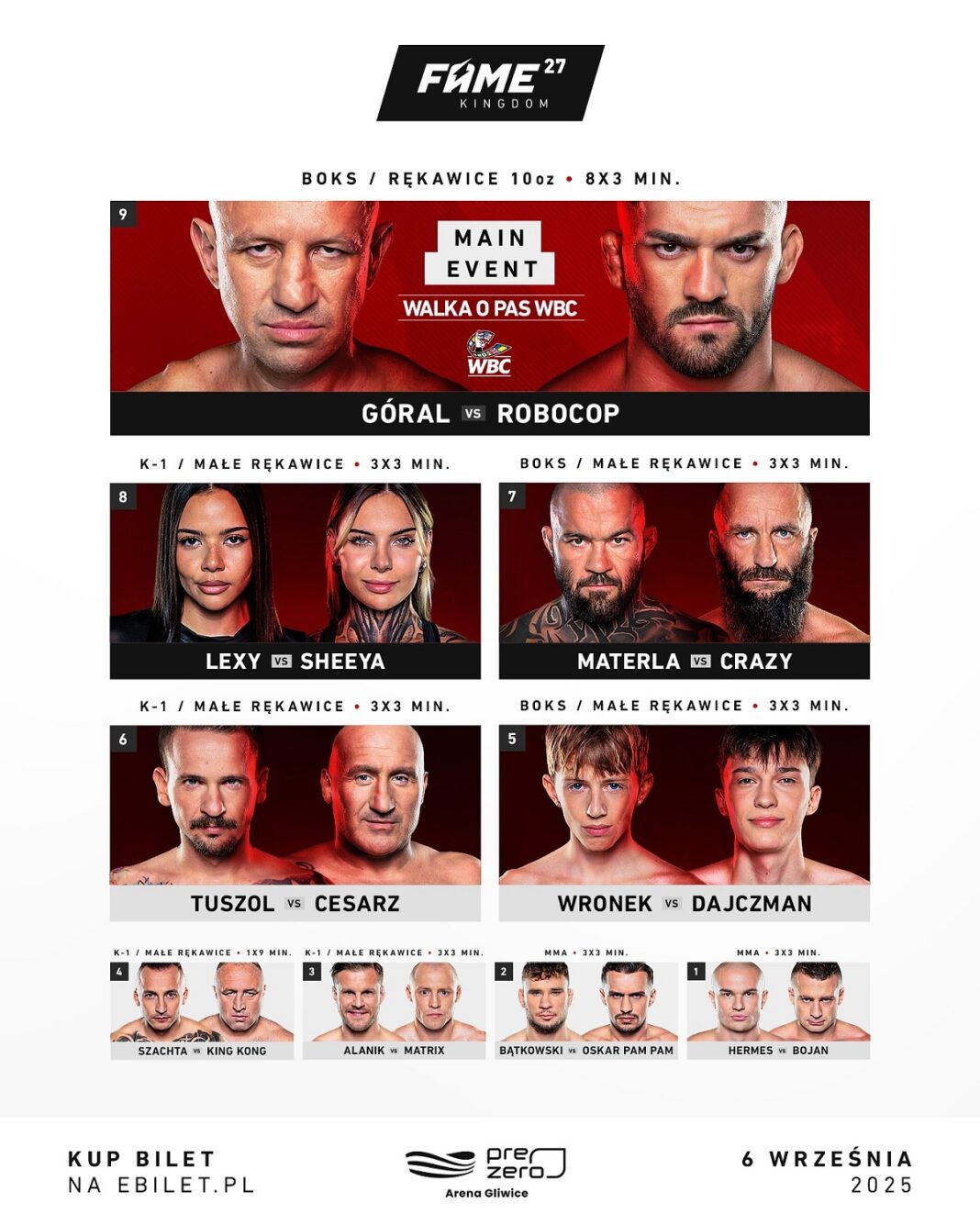 FAME 27: Kingdom – karta walk, transmisja, informacje o gali | MMAROCKS