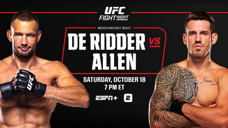 UFC Fight Night: de Ridder vs Allen - wyniki gali | MMAROCKS